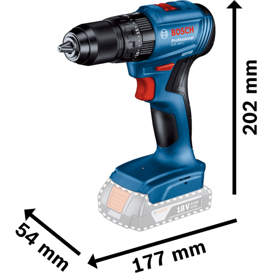 BOSCH GSB 185-LI Şarjlı Matkap 18 Volt (Akü ve Şarj Aleti Hariç ...